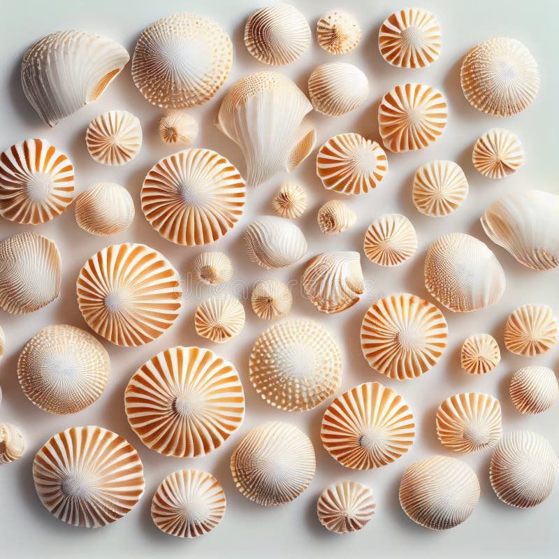 Sea Shell Texture Background, Colorful Seashell Pattern, Sea Shells on ...