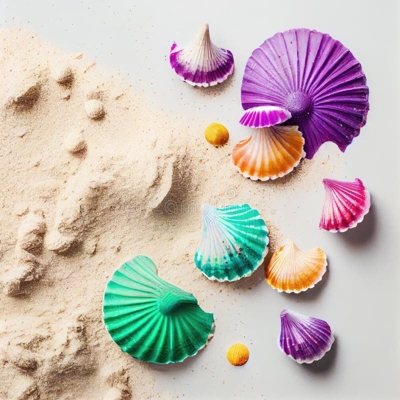 Pattern of Shells, Corals and Algae for Wallpaper and Design Stock ...