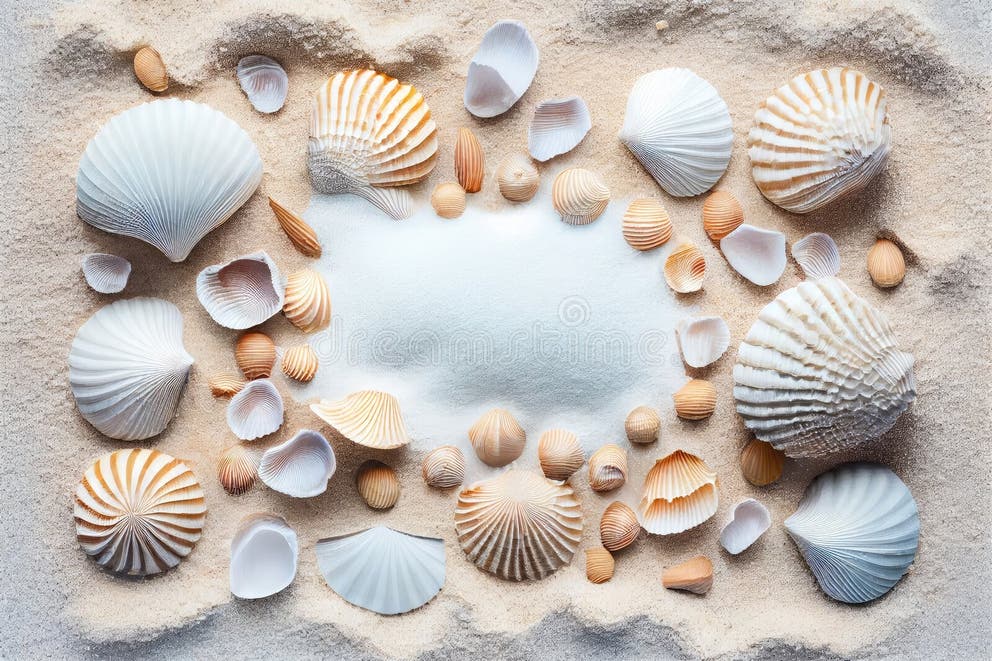 Sea Shell Texture Background, Colorful Seashell Pattern, Sea Shells on ...
