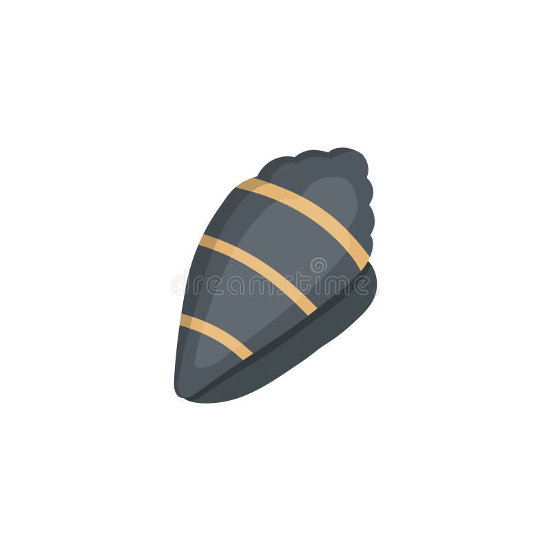 Sea Shell Vector Icons in Cartoon Style. Set of Mollusc. Ocean ...