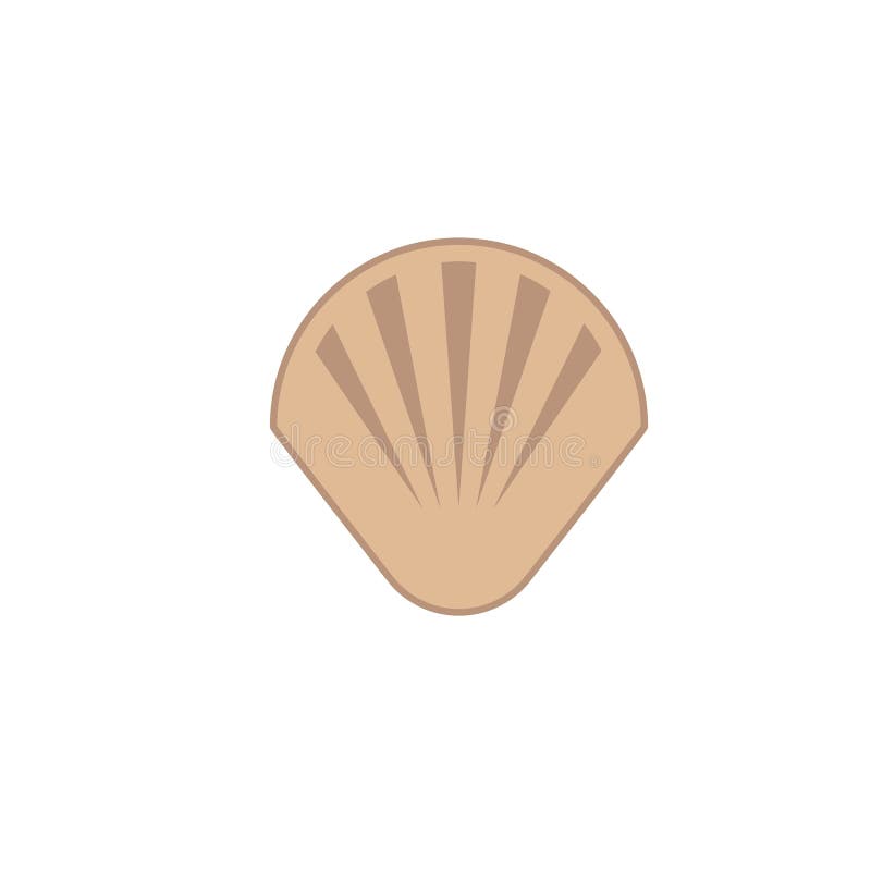 Sea Shell Vector Icon Illustration Concept Design Stock Vector ...