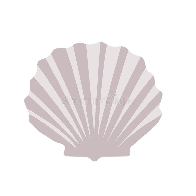Sea shell vector simple stock vector. Illustration of exotic - 276334122