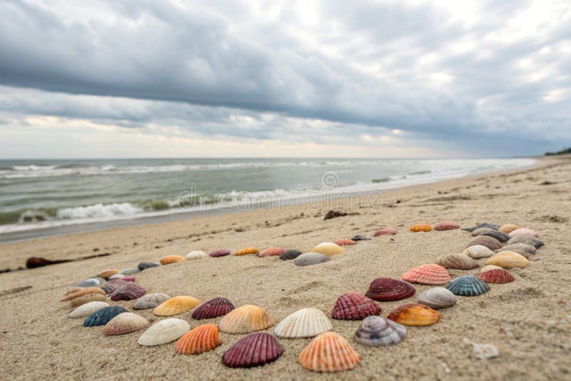 Sea Shells Composition stock illustration. Illustration of coastal ...