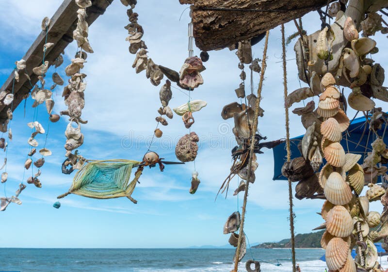 Sea Shells and Mandala in Sayulita Mexico Beach. Stock Photo - Image of ...