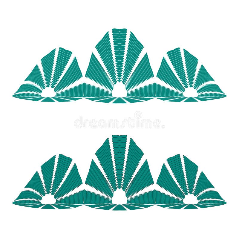 Sea Shells Pattern. Teal Color Elements. Marine Life Vector. Repeating ...