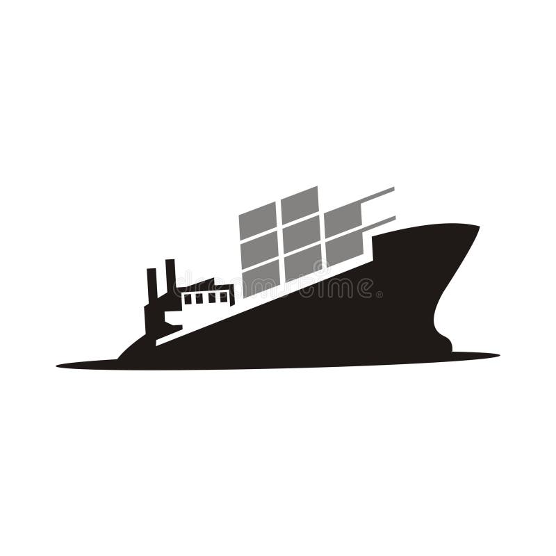 Sea Ship Cargo Vector Illustration : Stock Vector - Illustration of ...