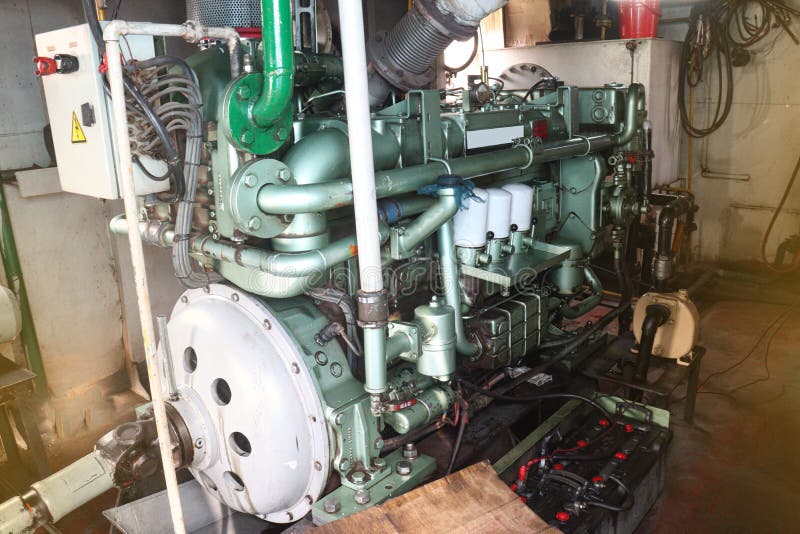 Sea ship engine on river stock photo. Image of technology - 263351304