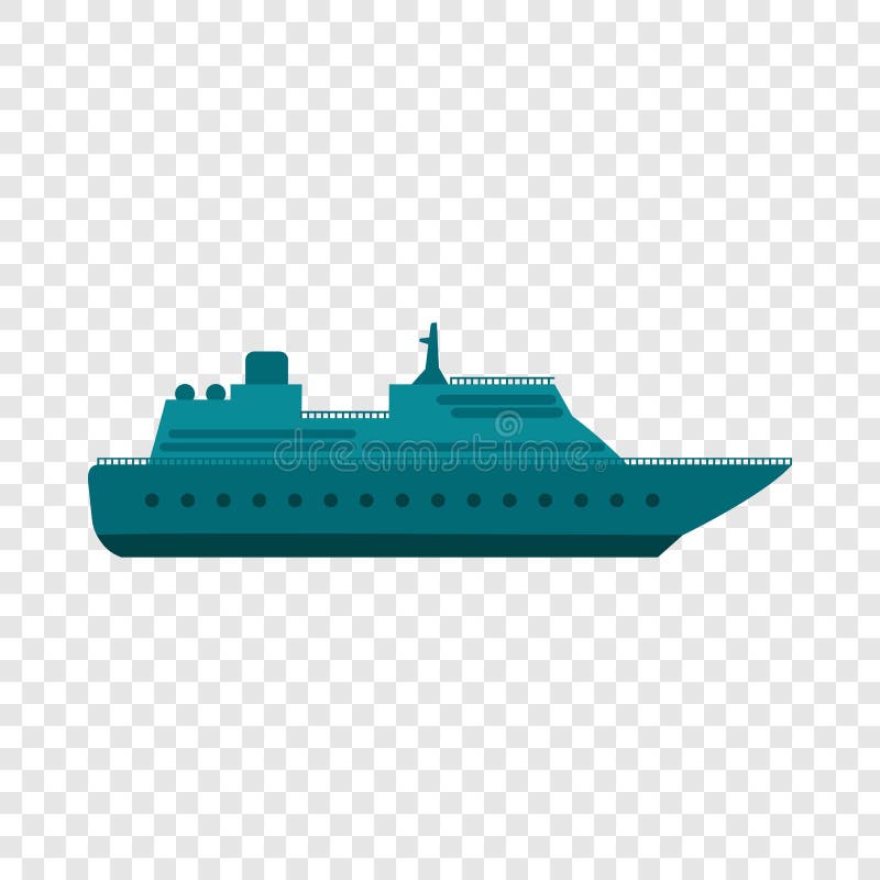 Sea ship icon, flat style stock vector. Illustration of modern - 135327439