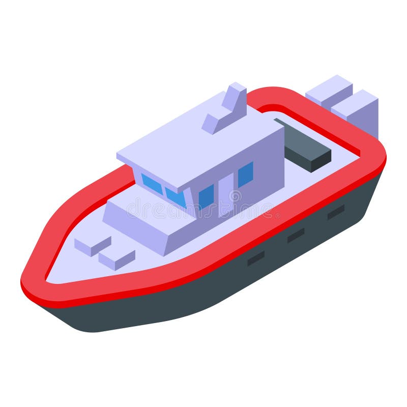Sea Ship Icon Isometric Vector. Coast Boat Stock Illustration ...