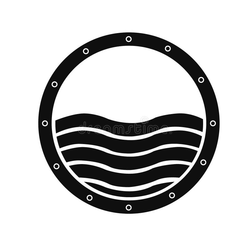 Sea Ship Illuminator Icon on White Background Stock Illustration ...