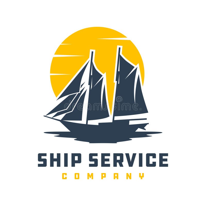 Ship logo design stock illustration. Illustration of logotype - 168817167