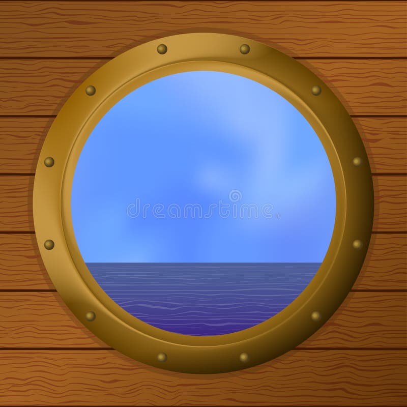 Ship Or Rocket Window. Vector Image Stock Vector - Illustration of ...