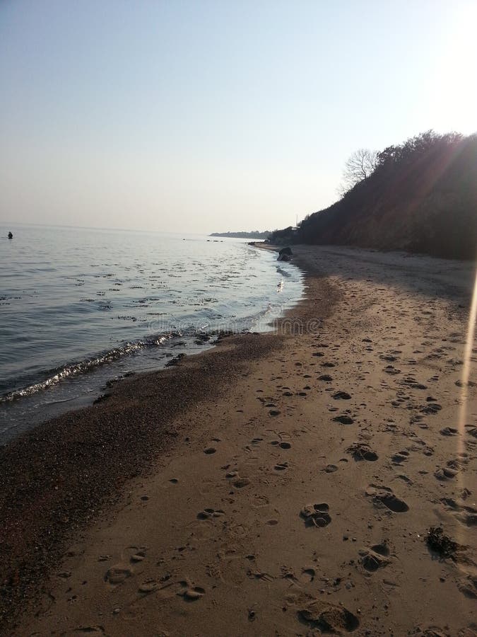 The sea shore of Denmark stock photo. Image of coast - 202903636