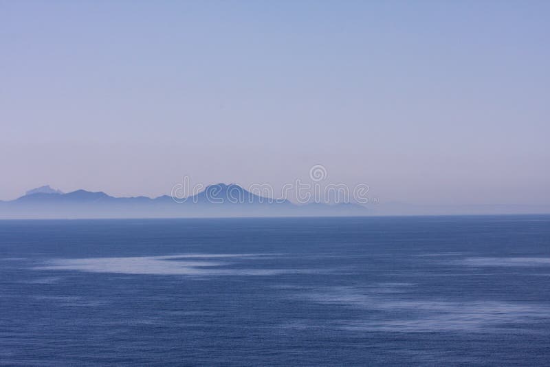 Sea Shore in Morning Fog at Dawn Stock Image - Image of scenic ...