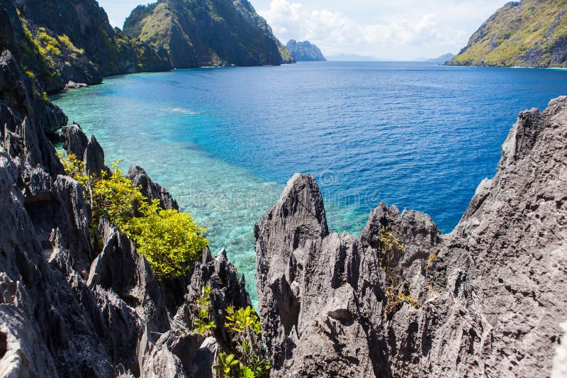 Sea shore with rocks stock photo. Image of beach, coast - 32506916