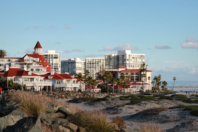 Sea side resort stock image. Image of hotel, ocean, roof - 18707277