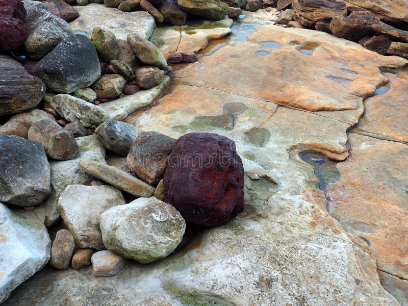 Sea Side Rock Formations stock photo. Image of sandstone - 88352612