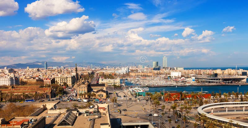 Sea Side in Sunny Day. Barcelona Stock Image - Image of kind, european ...