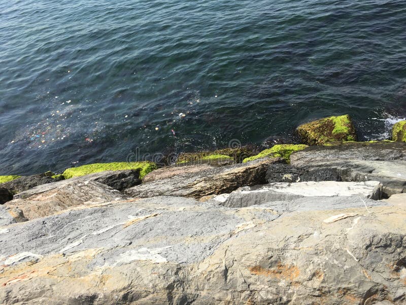 Sea sides and rock stock photo. Image of shore, scenery - 96605174