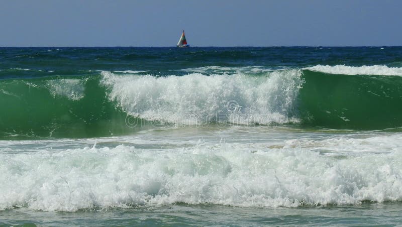 Sea sight in summer stock image. Image of view, beautiful - 131233003