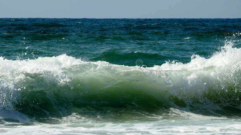 Sea sight in summer stock photo. Image of wave, surf - 131233832