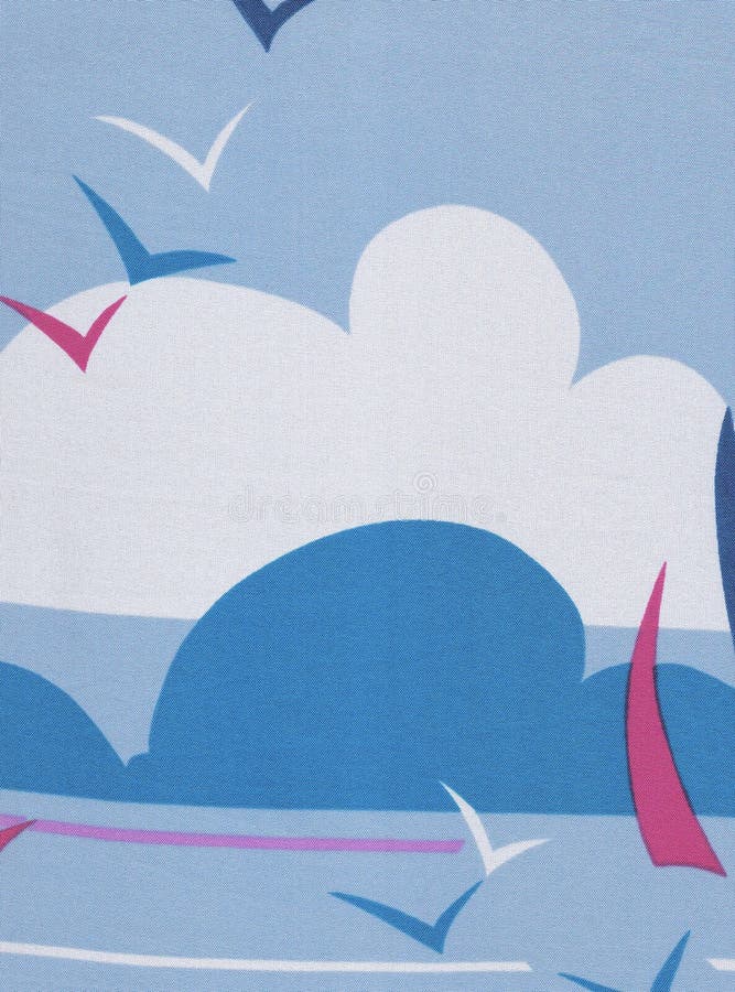 Sea, sky and birds. stock image. Image of texture, paper - 24493565