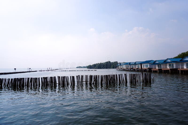 Sea, Sky and Canopy in a Relaxing Resort Stock Photo - Image of luxury ...
