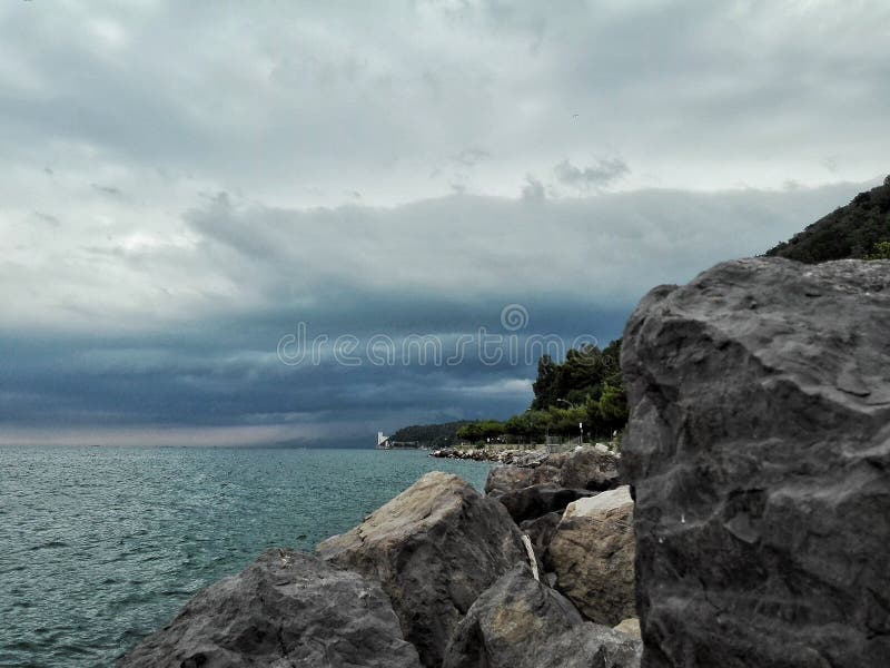 Sea and sky stock image. Image of nature, outdoor, cloud - 97518723