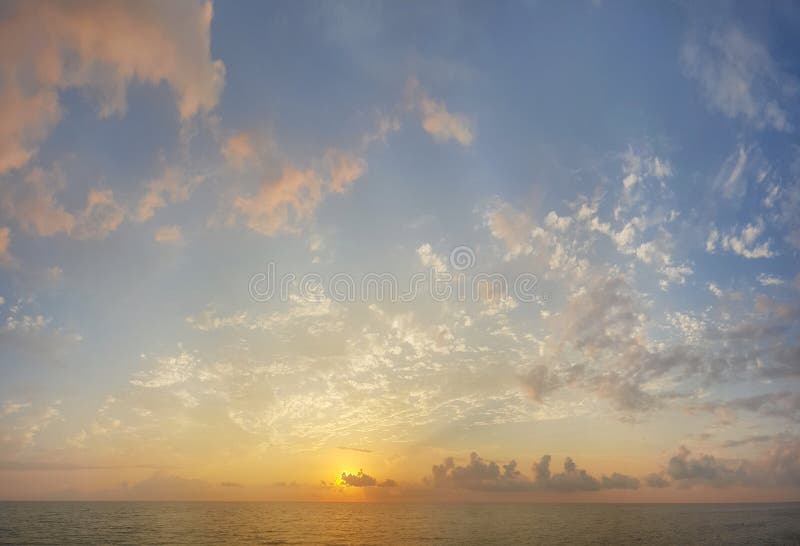Sea, Sky and Clouds. Abstract Weather Background Stock Image - Image of ...