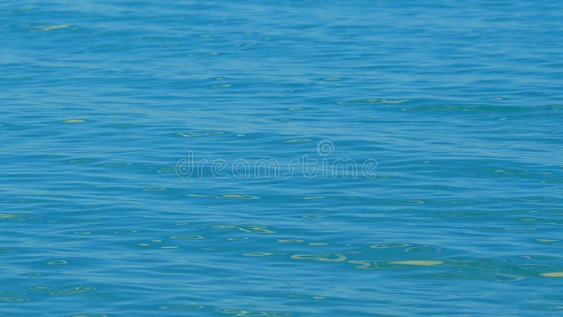 Sea and Small Ripples. Disturbed Blue Ocean Water Surface Stock Photo ...