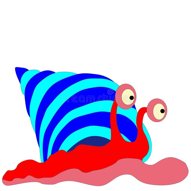 Sea snail stock illustration. Illustration of color, branch - 14816517