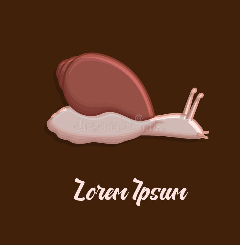 Sea Snail Vector Template stock vector. Illustration of slime - 94294033