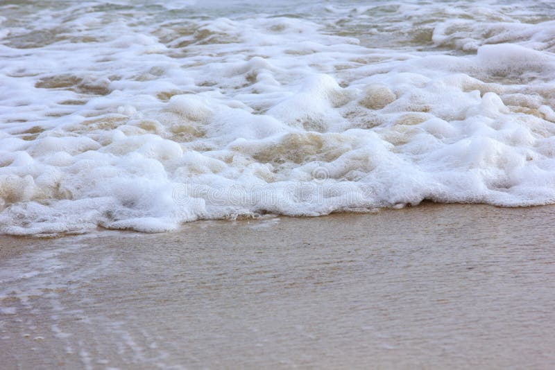 Sea soft waves over sand stock image. Image of beach - 42445187