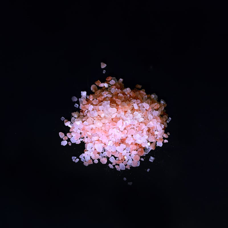 Sea Sol Multi-colored Photographed Close Up on Black Stock Photo ...