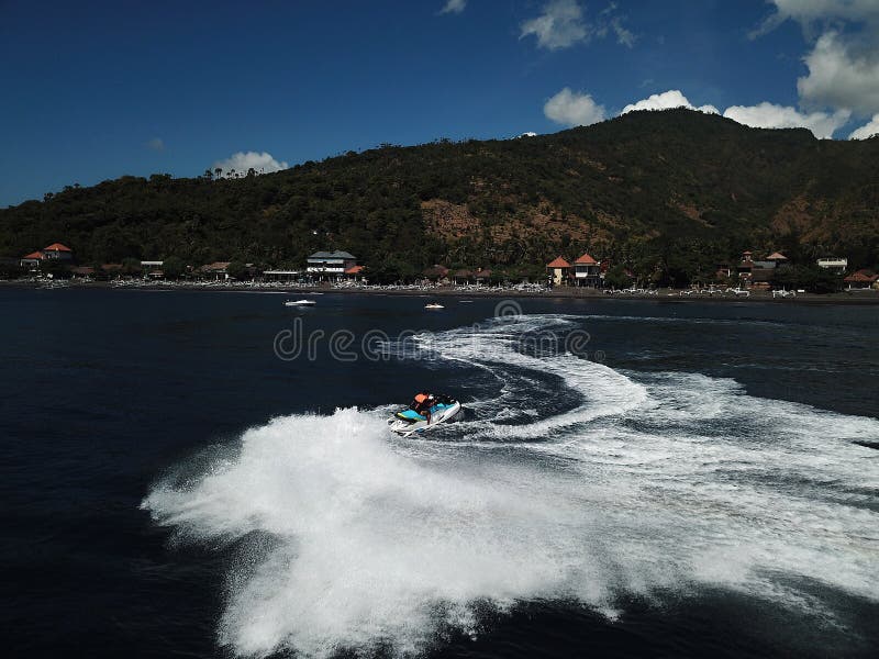 Sea and Speed on the Bali Sea Stock Image - Image of island, scenic ...