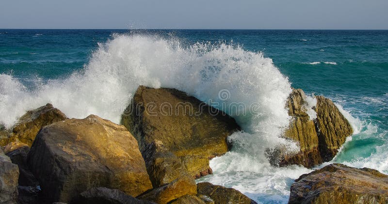 Sea splash stock photo. Image of shore, water, splash - 42318126