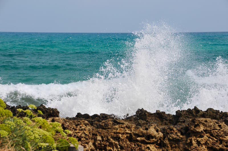 Sea spray near stock image. Image of blue, edge, nature - 92992575