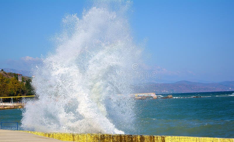 Sea spray stock image. Image of fresh, coastline, blue - 45579735