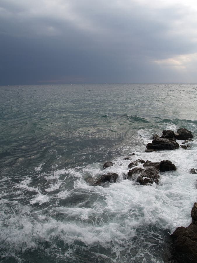 Sea at spring stock photo. Image of waves, winter, cloud - 832284