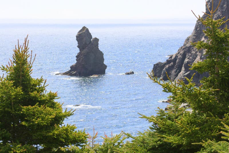 Sea Stack stock image. Image of rocks, sunny, summer, newfoundland ...