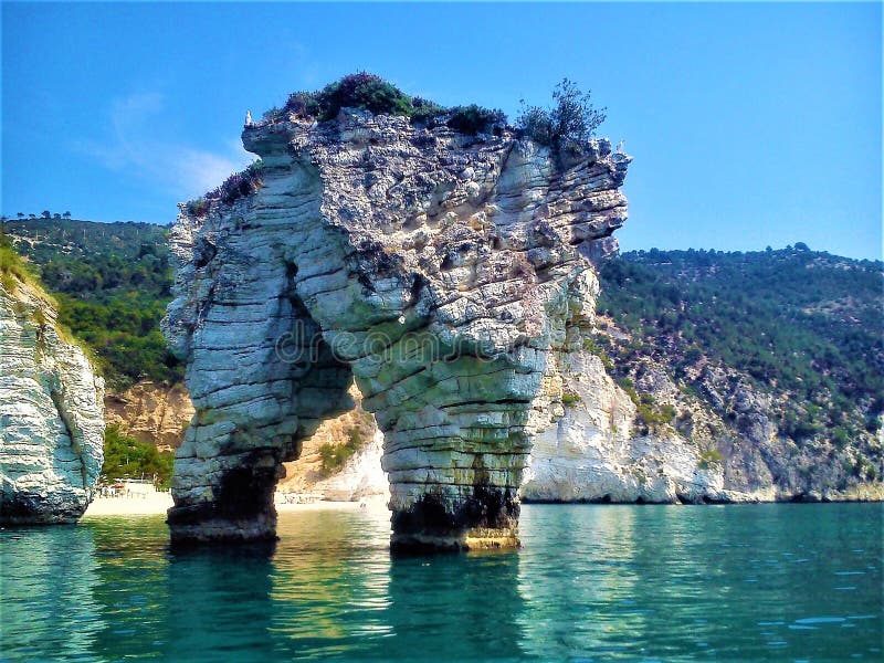 Sea stack and nature stock photo. Image of rock, shape - 97402762