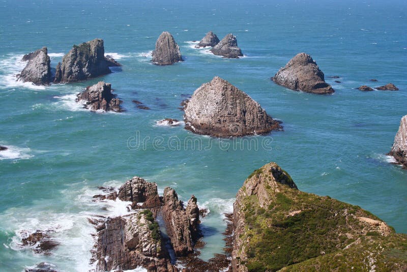 Sea stacks stock photo. Image of seashore, travel, zealand - 3253792
