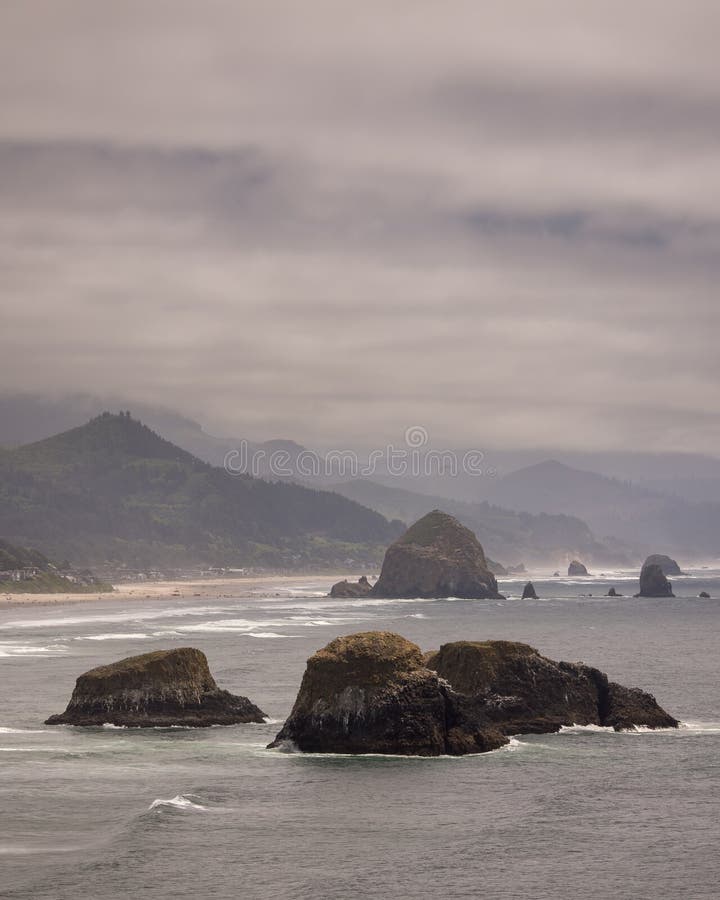 Sea Stacks at the Orgon Pacific Coast in Summer Time Stock Photo ...