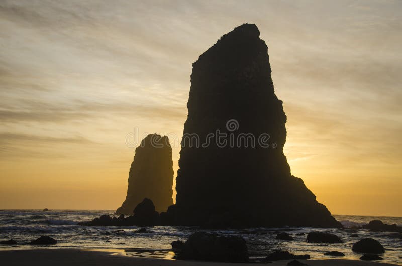 Sea stacks, Pacific Coast stock photo. Image of stacks - 71386962