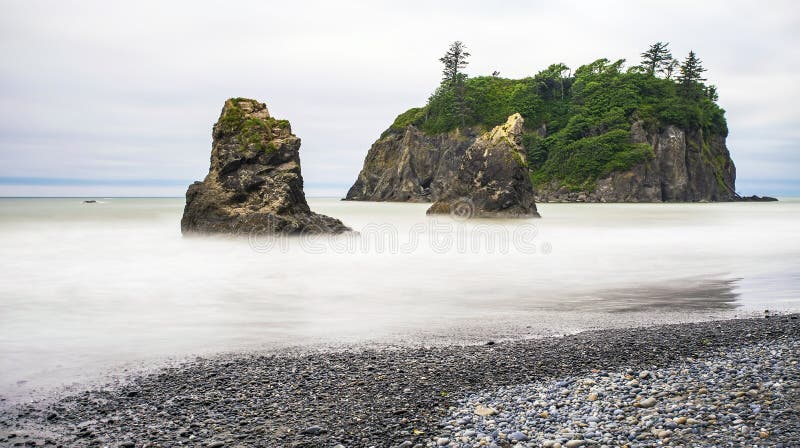 Sea Stacks at Ruby Beach, Washington Stock Photo - Image of northwest ...