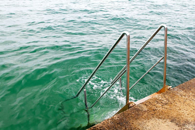 Sea stairs stock image. Image of rail, stairs, adriatic - 20477375