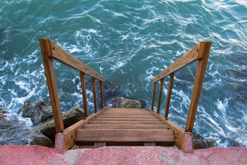 Sea and Stairs stock image. Image of access, maritime - 34030619