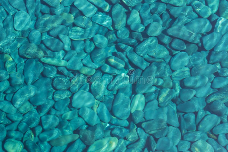 Sea Stone Texture Under Blue Water. Stock Image - Image of edge, little ...