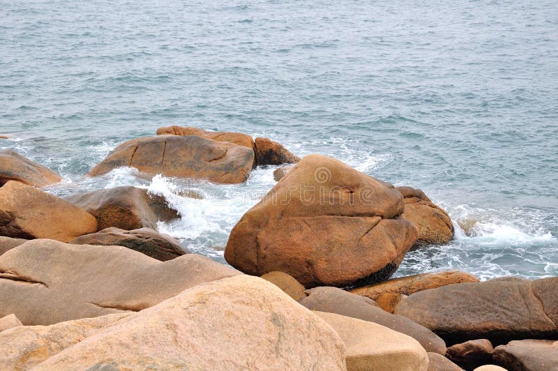 Sea and stone stock image. Image of foam, place, tourist - 52409393