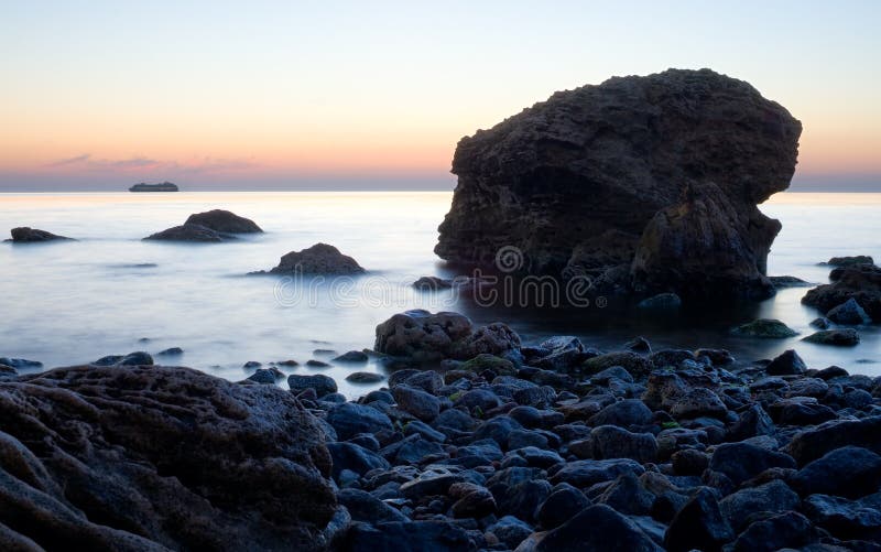 Sea stones stock photo. Image of bright, landscape, coast - 26611602